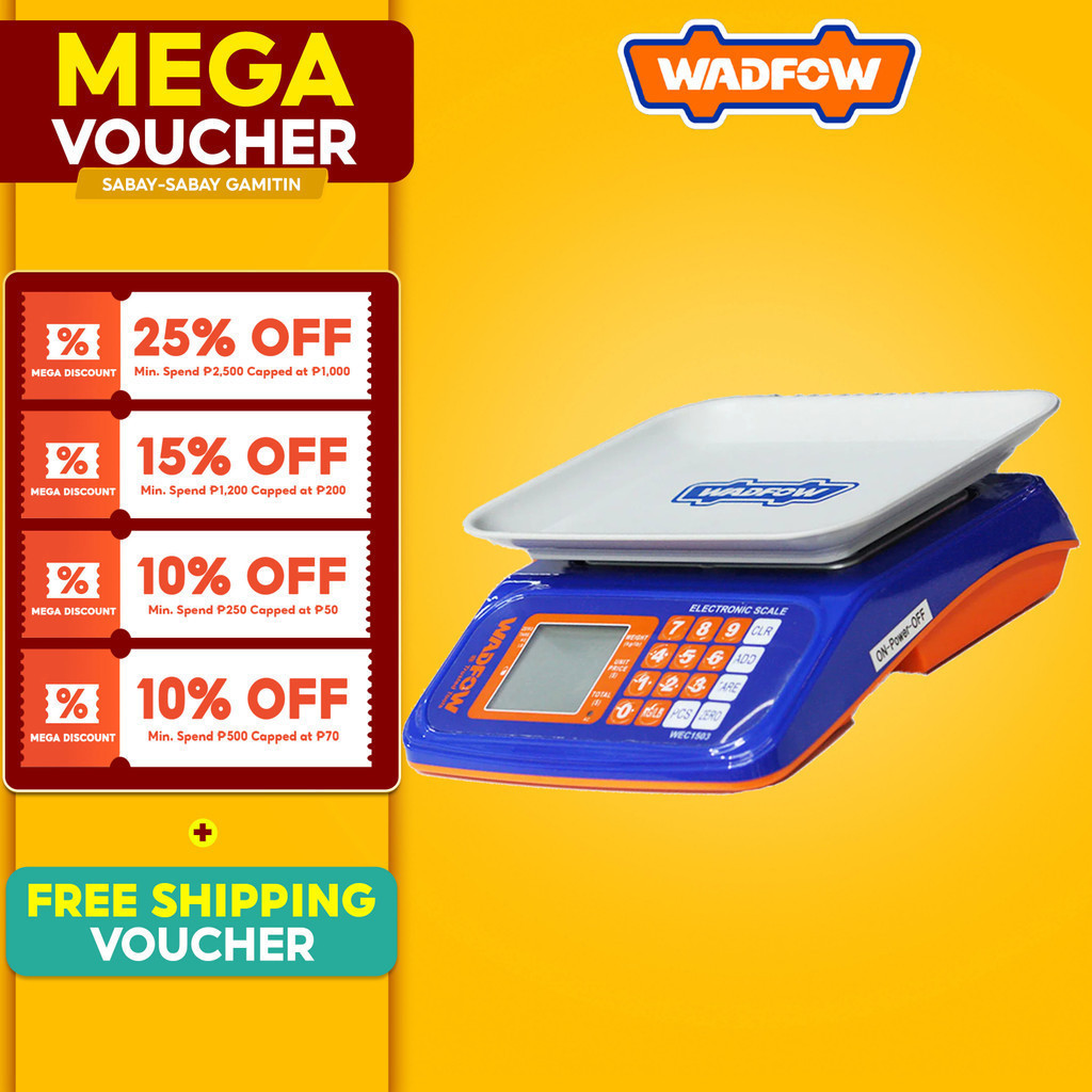 Wadfow WEC1503 RECHARGEABLE Digital Weighing Kitchen Timbangan Food ...