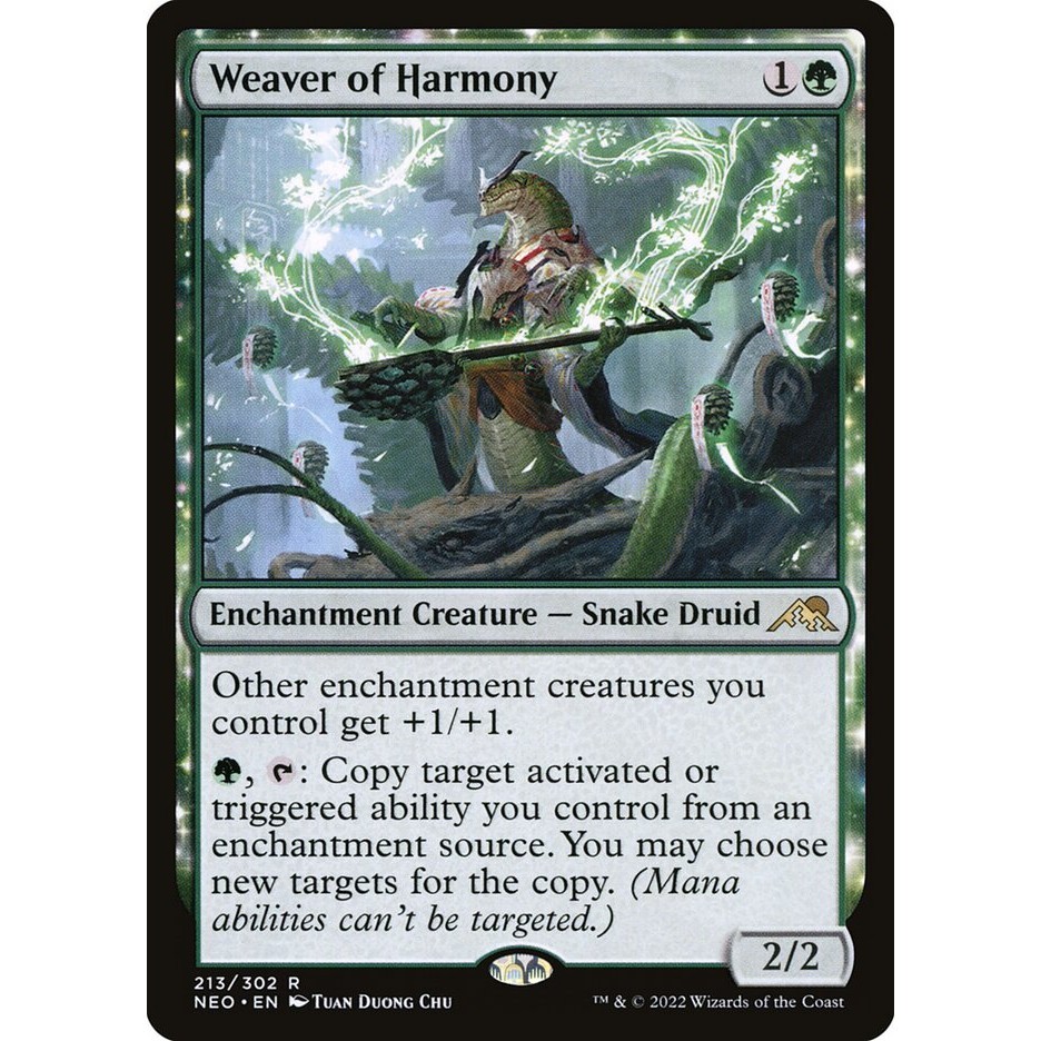 Weaver of Harmony Kamigawa: Neon Dynasty NEO MTG Magic the Gathering ...