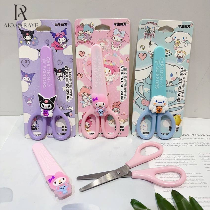 Sanrio Scissors Stainless Steel Cutter Cartoon Kuromi Melody ...