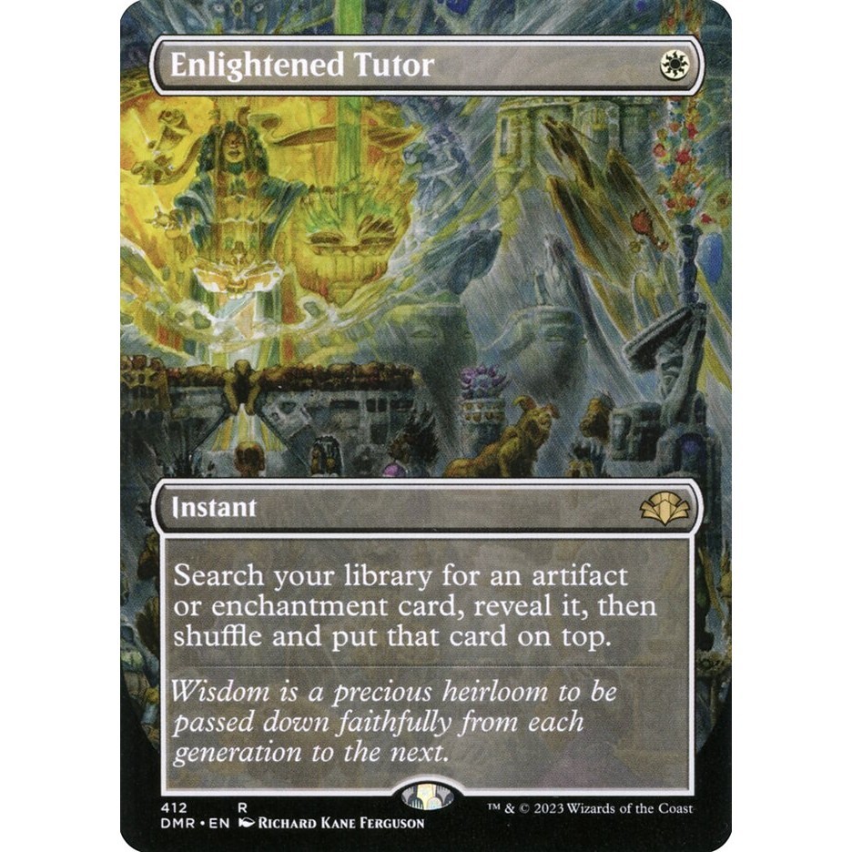 MTG Proxy Card - Enlightened Tutor (Borderless) | Dominaria Remastered ... MTG Proxy Card - Enlightened Tutor (Borderless) | Dominaria Remastered ...