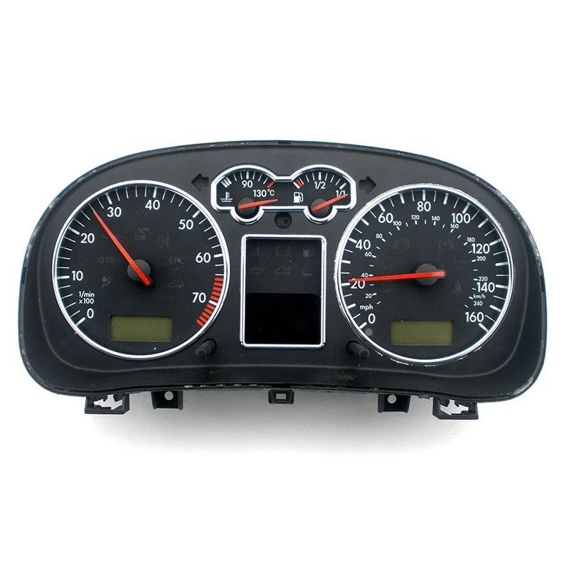 CHROME gauge cluster bezel car dashboard dial ring FOR VolksWagen Golf4 ...