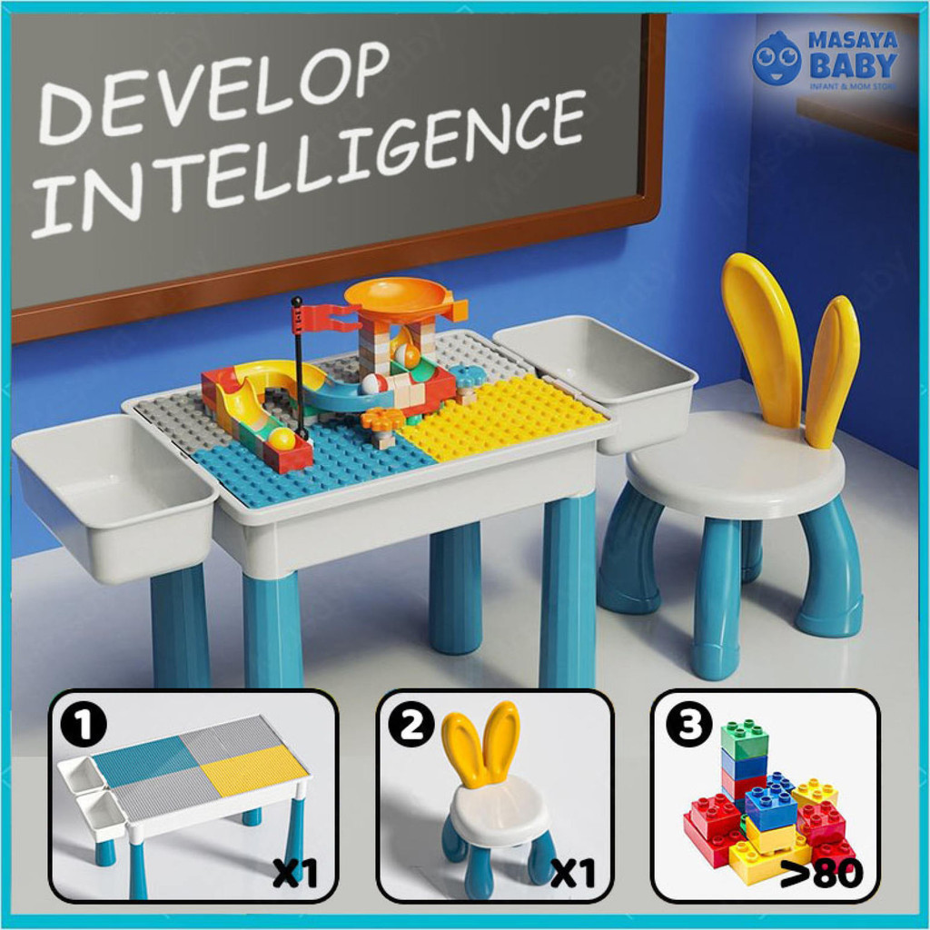 Masaya Baby Lego Blocks Table Lego Children's Building Blocks Table ...