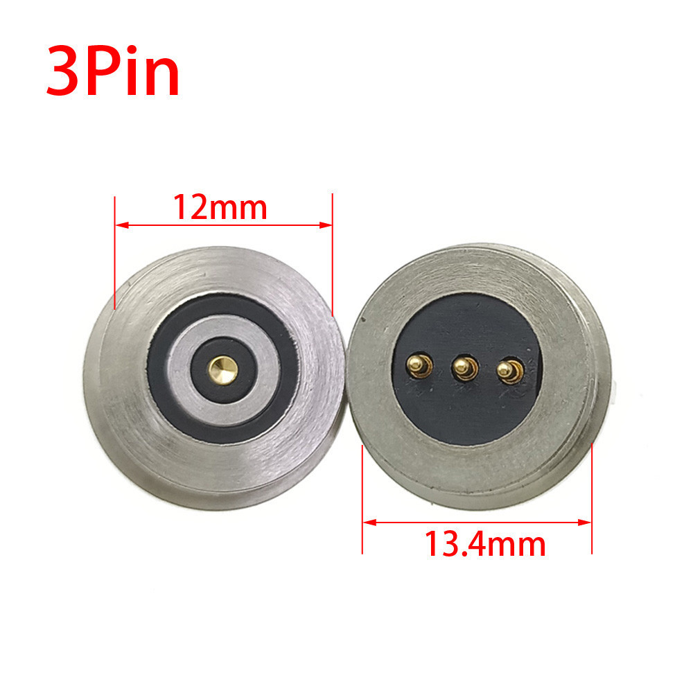 3Pin 5A Round Blind Suction DC Magnet Suction Pogo Pin Connector LED ...