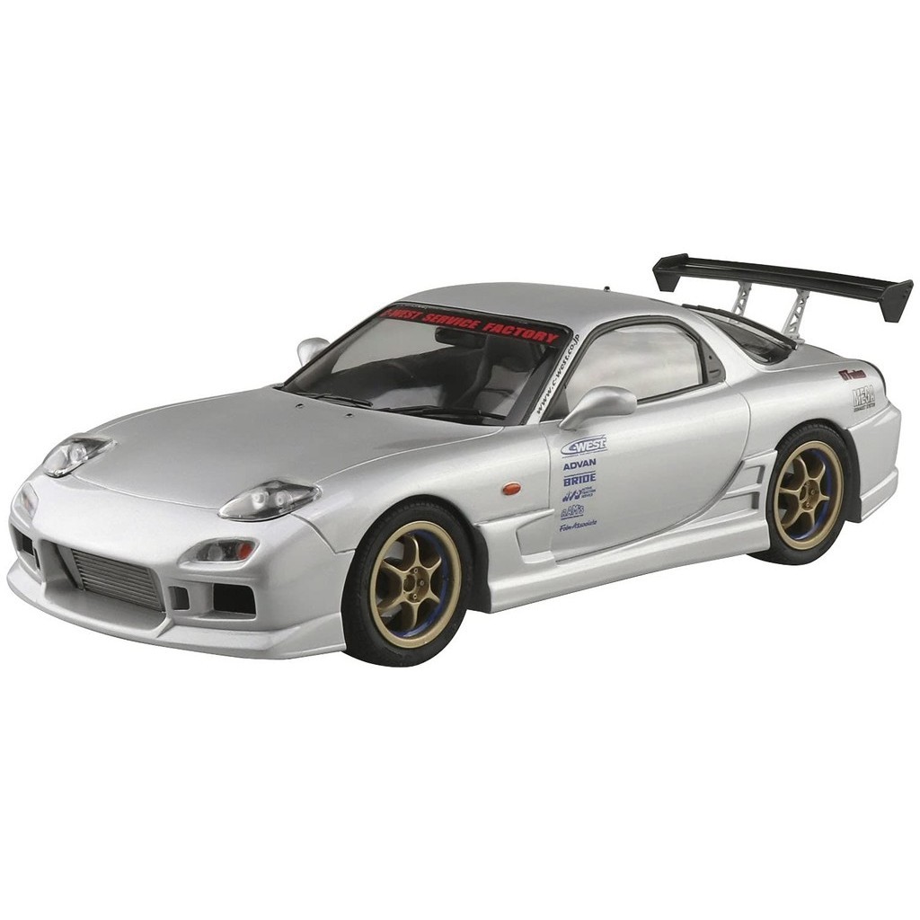 Authentic Aoshima Bunka Kyozaisha 1/24 The Tuned Car Series No.69 Mazda C-WEST FD3S RX-7 1999 ...