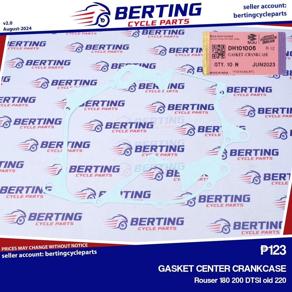 GASKET CENTER CRANKCASE Rouser 180 200 DTSI old 220 Genuine DH101006 OR ...