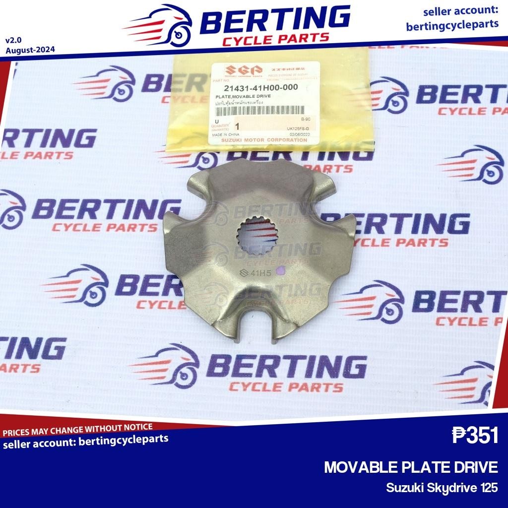 SGP MOVABLE PLATE DRIVE Suzuki Skydrive 125 Genuine 21431-41H00-000 ...