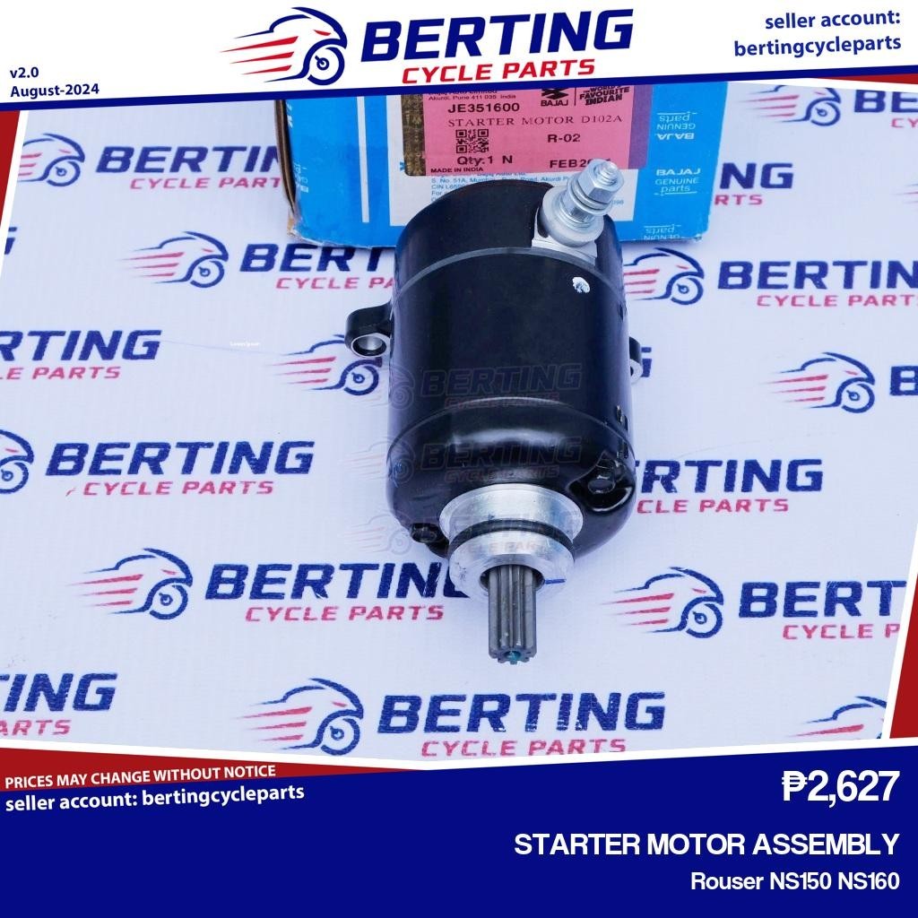 STARTER MOTOR ASSEMBLY Rouser NS150 NS160 Genuine JE351600 | Shopee ...