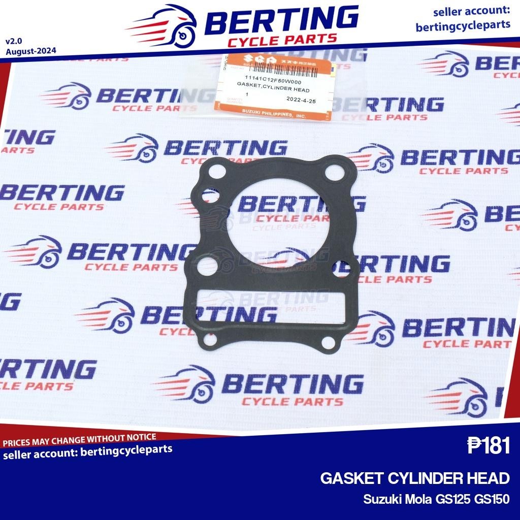 SGP GASKET CYLINDER HEAD Suzuki Mola GS125 GS150 Genuine ...