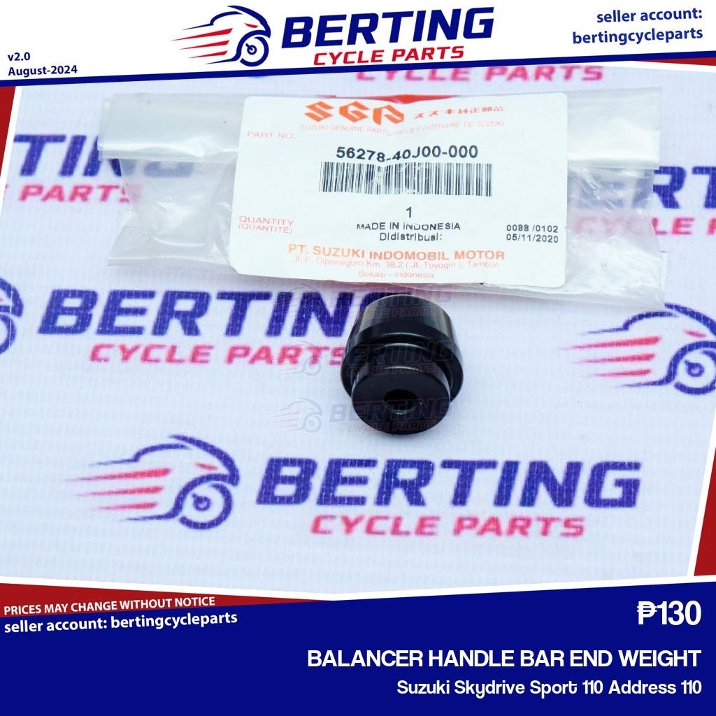 SGP BALANCER HANDLE BAR END WEIGHT Suzuki Skydrive Sport 110 Address ...