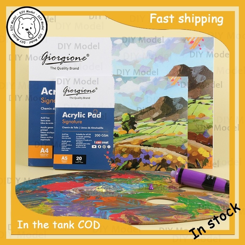 DIY Model Artist Pad Drawing Pad Acrylic paints book A3/A4/A5 20 Sheets ...