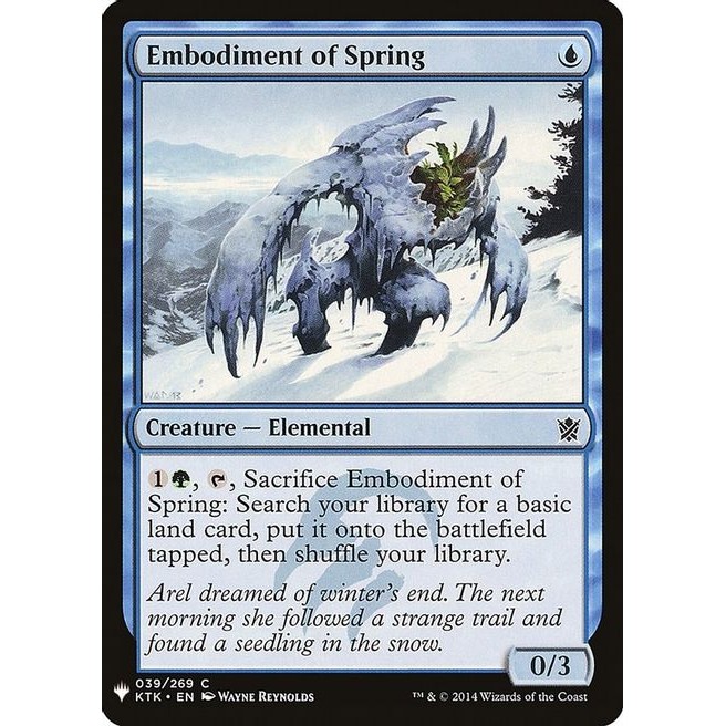 Embodiment of Spring - Magic The Gathering (MTG) | Shopee Philippines