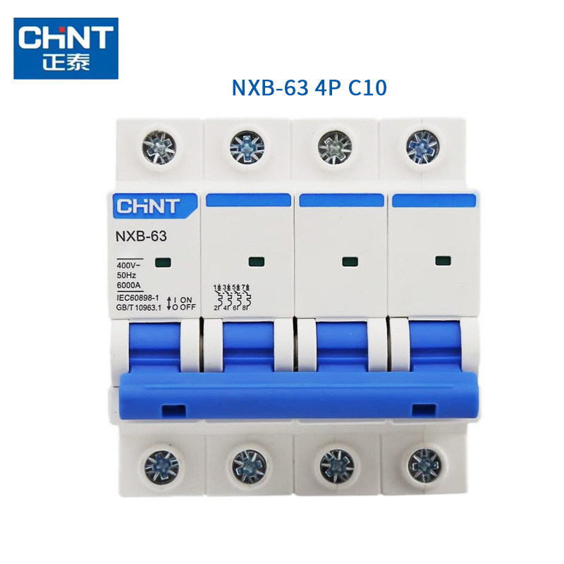 Chint NXB-63 4P C10 High Quality Miniature Chint Circuit Breaker Industrial Circuit Breaker MCB ...