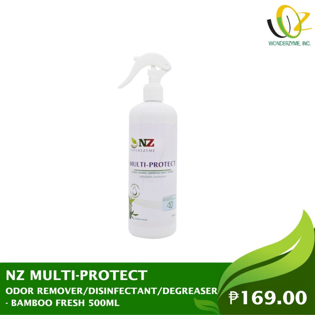 NATUREZYME MULTI-PROTECT Plant Based Disinfectant Spray - Bamboo Scent ...