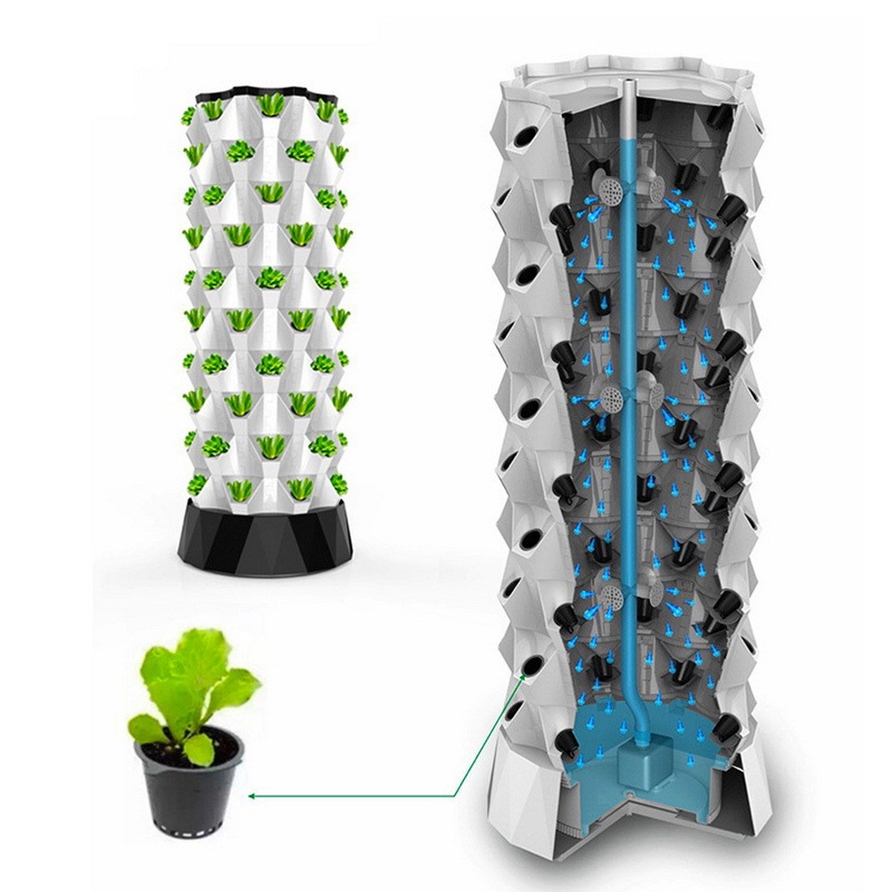 ღ10 Layers 80 Plants Site DIY Greenhouse Vertical NFT Hydroponic ...