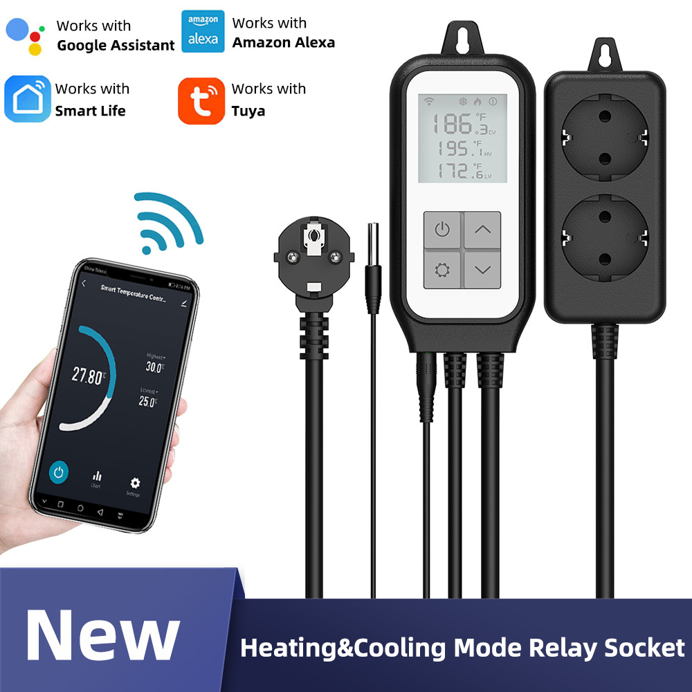 ۩New Smart WIFI Temperature Sensor Controller Digital Thermostate ...