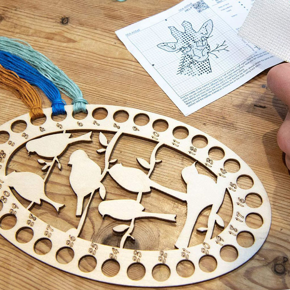 4 Pcs Embroidery Thread Finishing Board Floss Organizers Flossers Plate ...