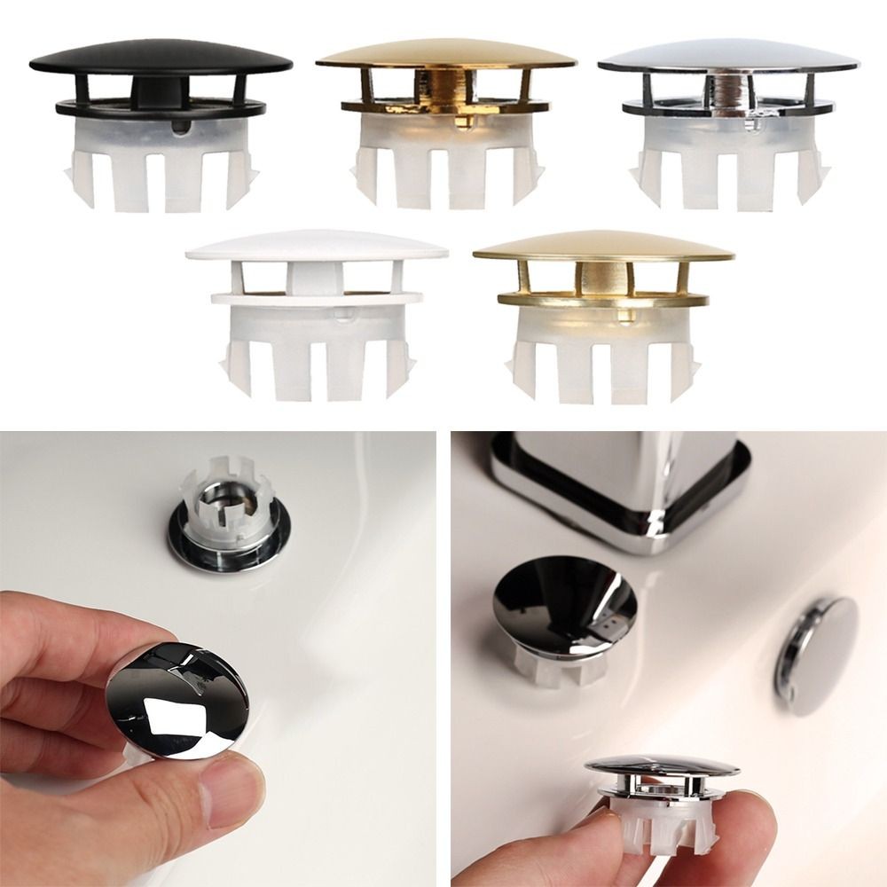 ★Copper Sink Overflow Covers Useful Replacement Round Wash Basin ...