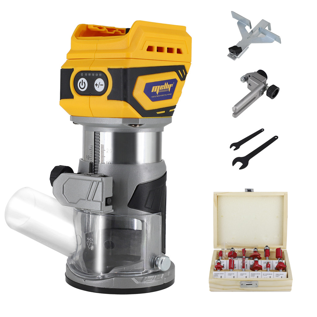 Cordless Compact Router, Brushless Palm Router Wood Trimmer Tool, for ...
