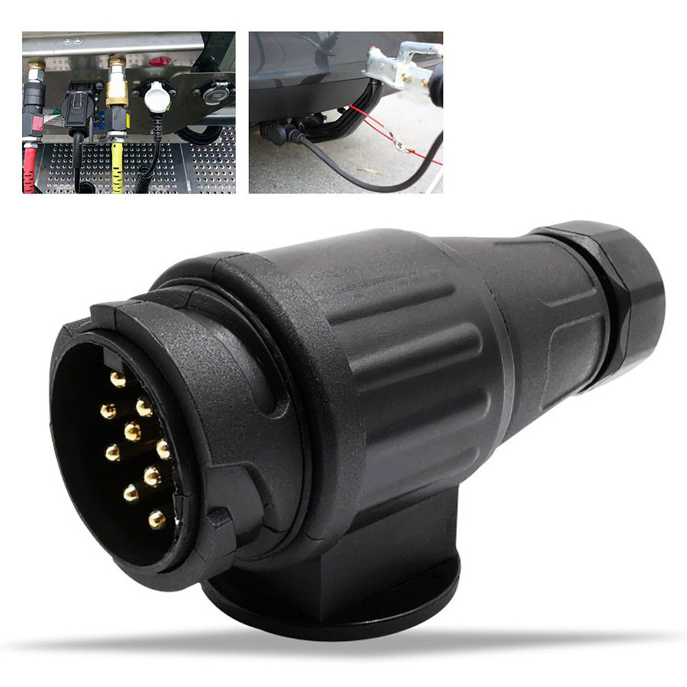 ☟13Pin Trailer Plug 12V Caravan Plug Socket 13 Pole Wiring Connector ...