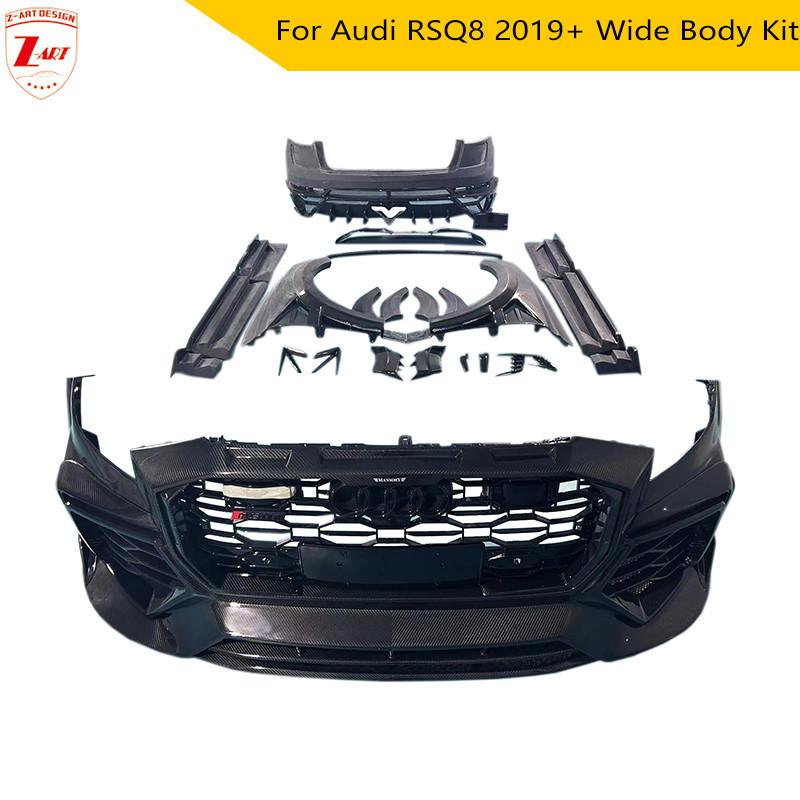 ⚡Z-ART M Style Dry Carbon Fiber Wide Body Kit For Audi RSQ8 Upgrade ...