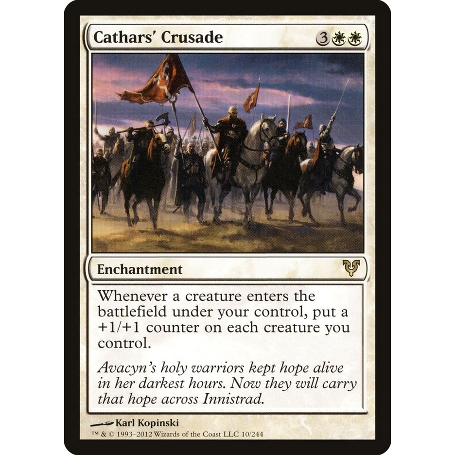 MTG Proxy Card - Cathars' Crusade | Avacyn Restored (AVR) | Shopee ...