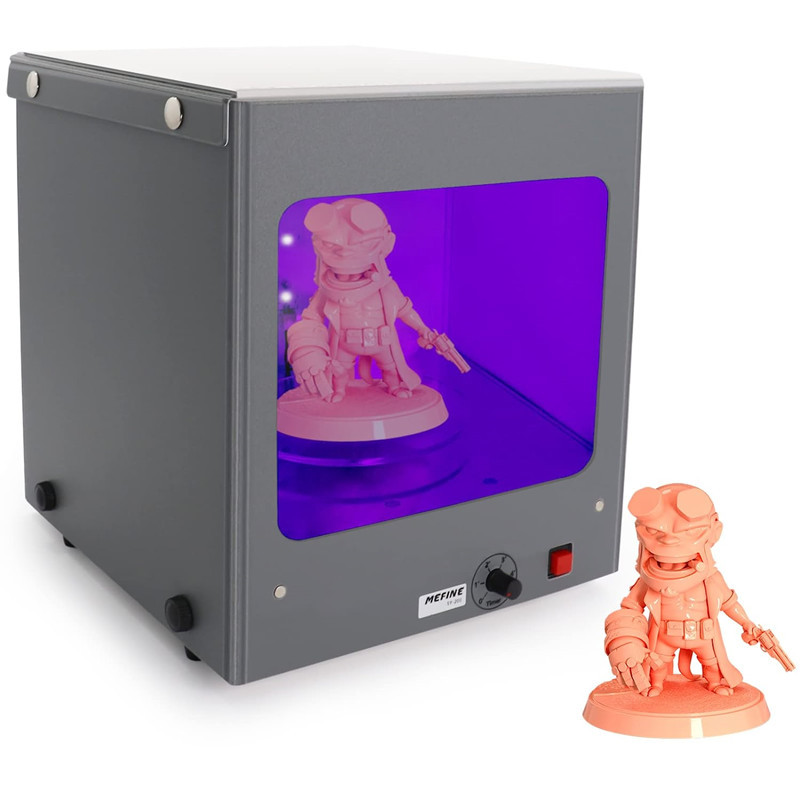 UV Resin Curing Light Box for LCD SLA DLP 3D Printer Model with Electric 360°Turntable, Adjusta ...