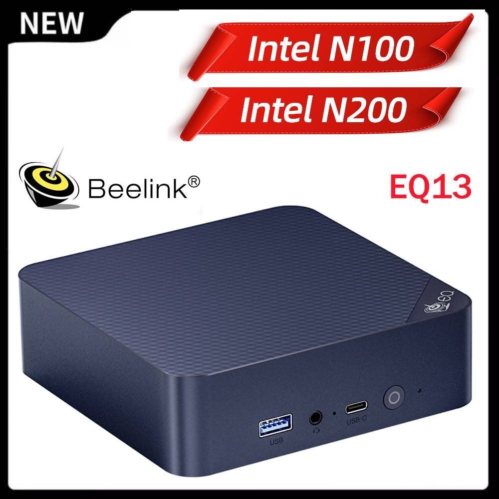 Beelink Mini PC EQ13 Intel N100 N200 4K Dual HDMI WIFI6 BT5.2 Quiet ...