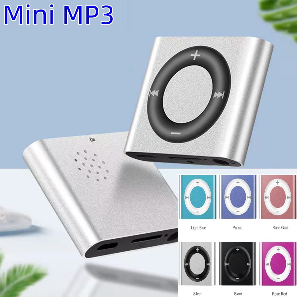 ☑Mini MP3 Music Players Metal Clip-on Audio Player Build in Speaker ...
