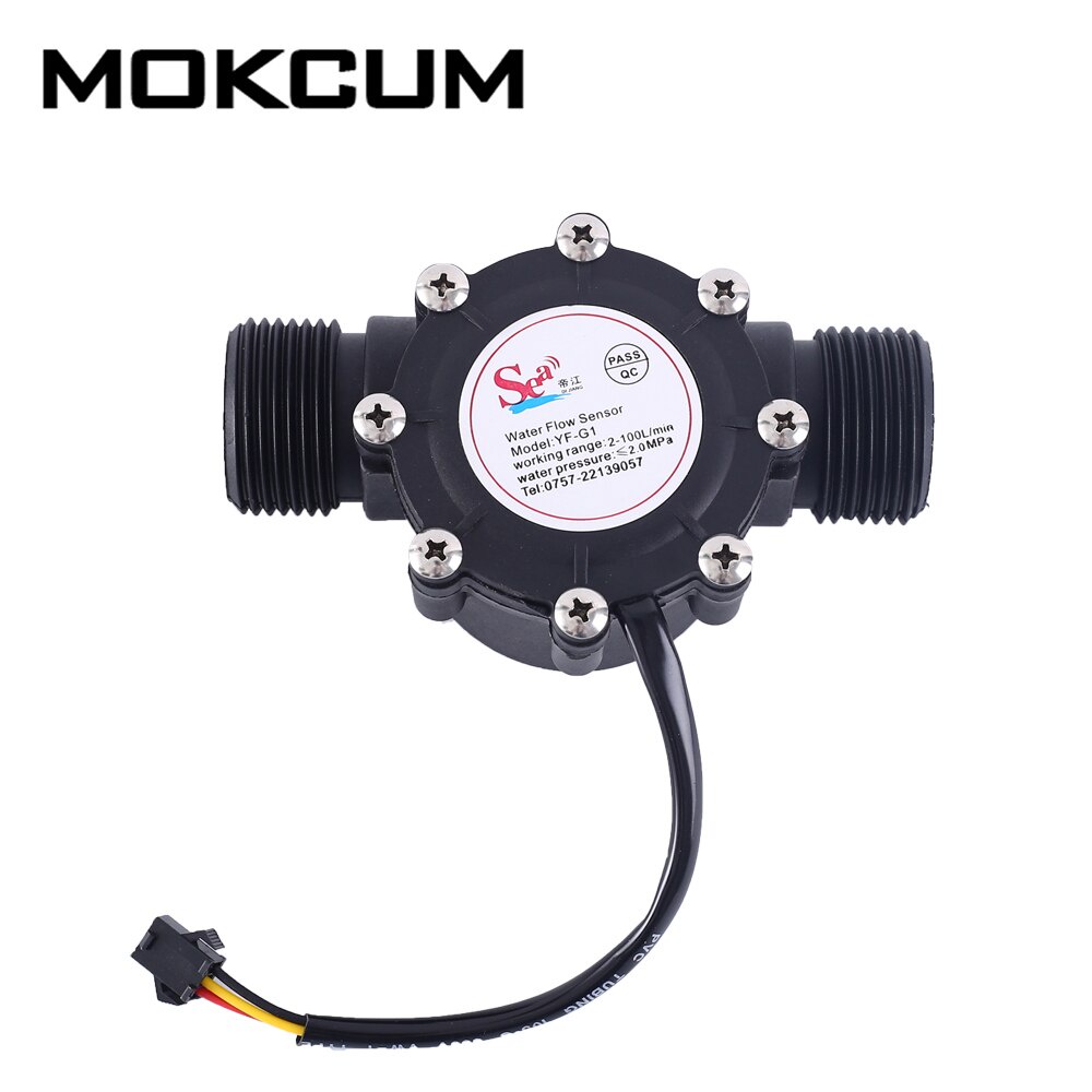YF-G1 DN25 DC 4.5-24V 1 Inch G1 Water Flow Hall Sensor Switch Flowmeter ...