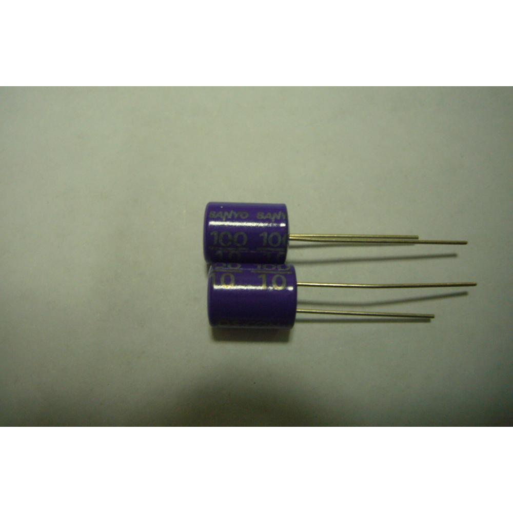 Original new 100% 10V100UF 6.3*10.8 DIP solid state capacitor 10SS100M ...