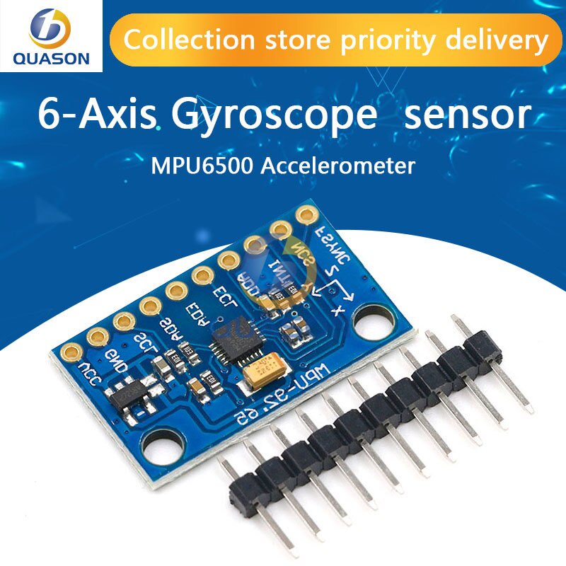 Iic I2c Spi Mpu6500 Mpu 6500 6 Axis Gyroscope Accelerometer Sensor Module Replace Mpu6050 For