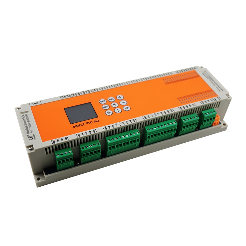 Huaqingjun 32DI 32DO Relay Output PLC RS485 Modbus Easy Programmable PLC for Solenoid Valve ...