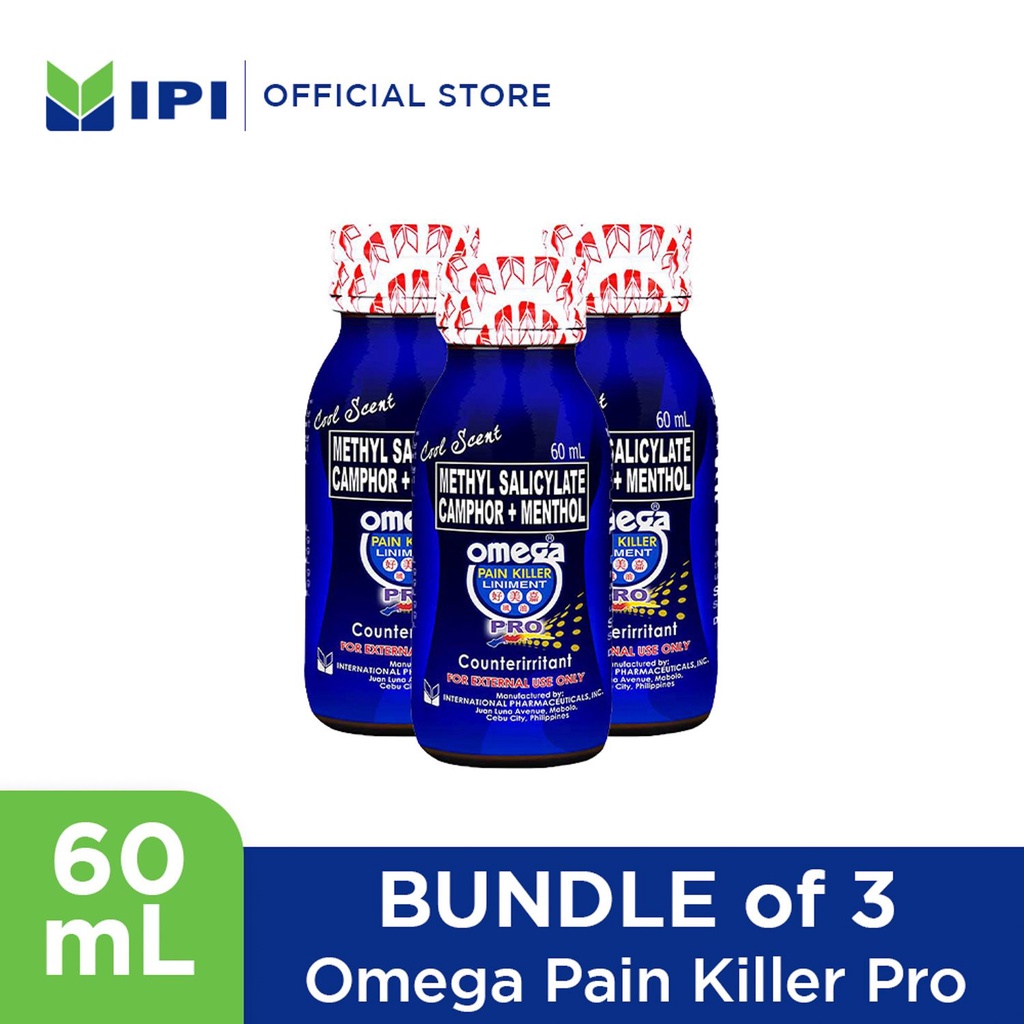 Omega Pain Killer Pro 60ml [Bundle of 3] | Shopee Philippines