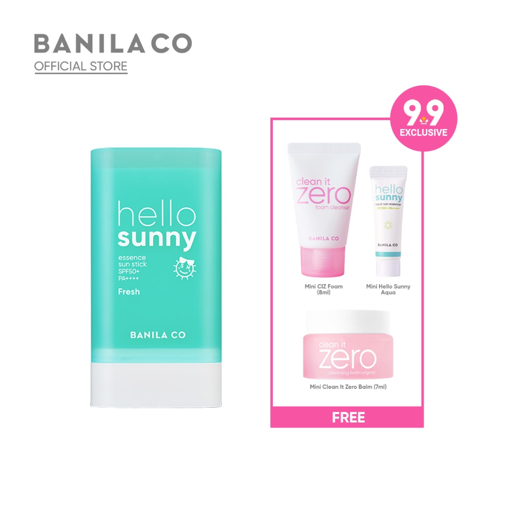 ┇Banila Co Hello Sunny Essence Sun Stick SPF 50+ PA++++ Fresh 18.5g ...