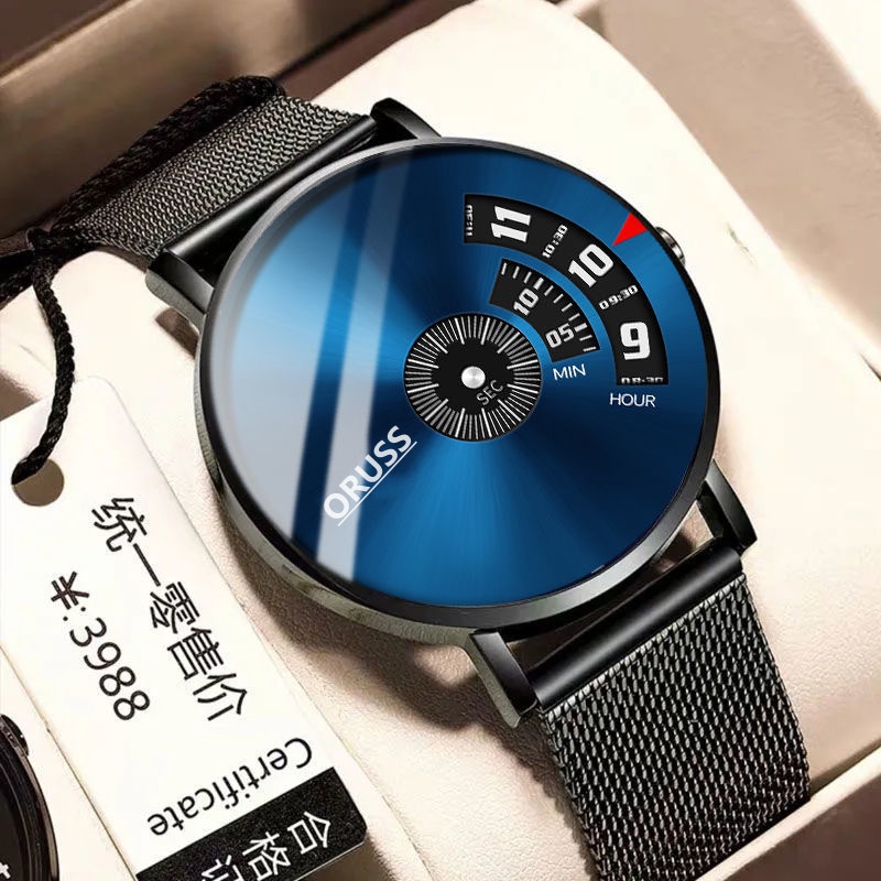 [Gift][With Box]ORUSS Original Stainless/Leather Luxury Waterproof ...