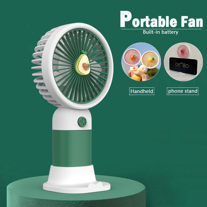 portable mini small fortable handy fan electri USB rechargeable ...