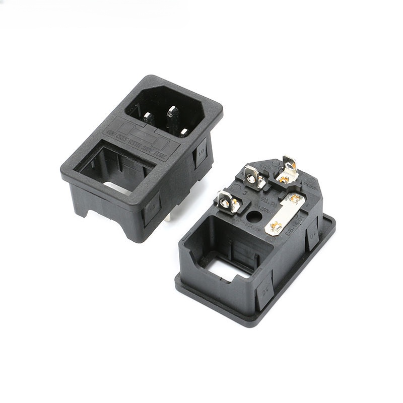 ﺴ☈SS-8B-2 Panel Mount Rocker Switch 3 Pin Plug Power Socket AC Socket 3 ...