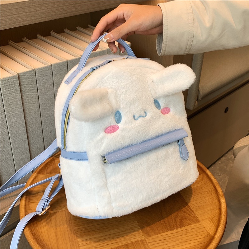 Sanrio Kawaii Hello Kitty Plush Cinnamon Roll Backpack My Melody Bag ...
