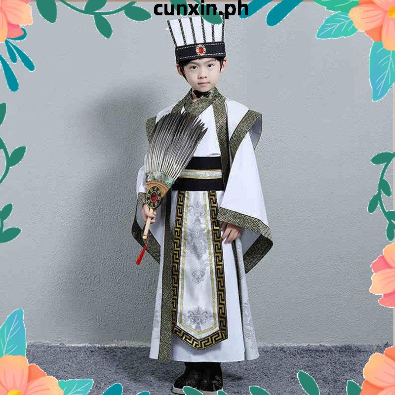 Children's Romance of the Three Kingdoms Performance Costume Hanfu Boys ...