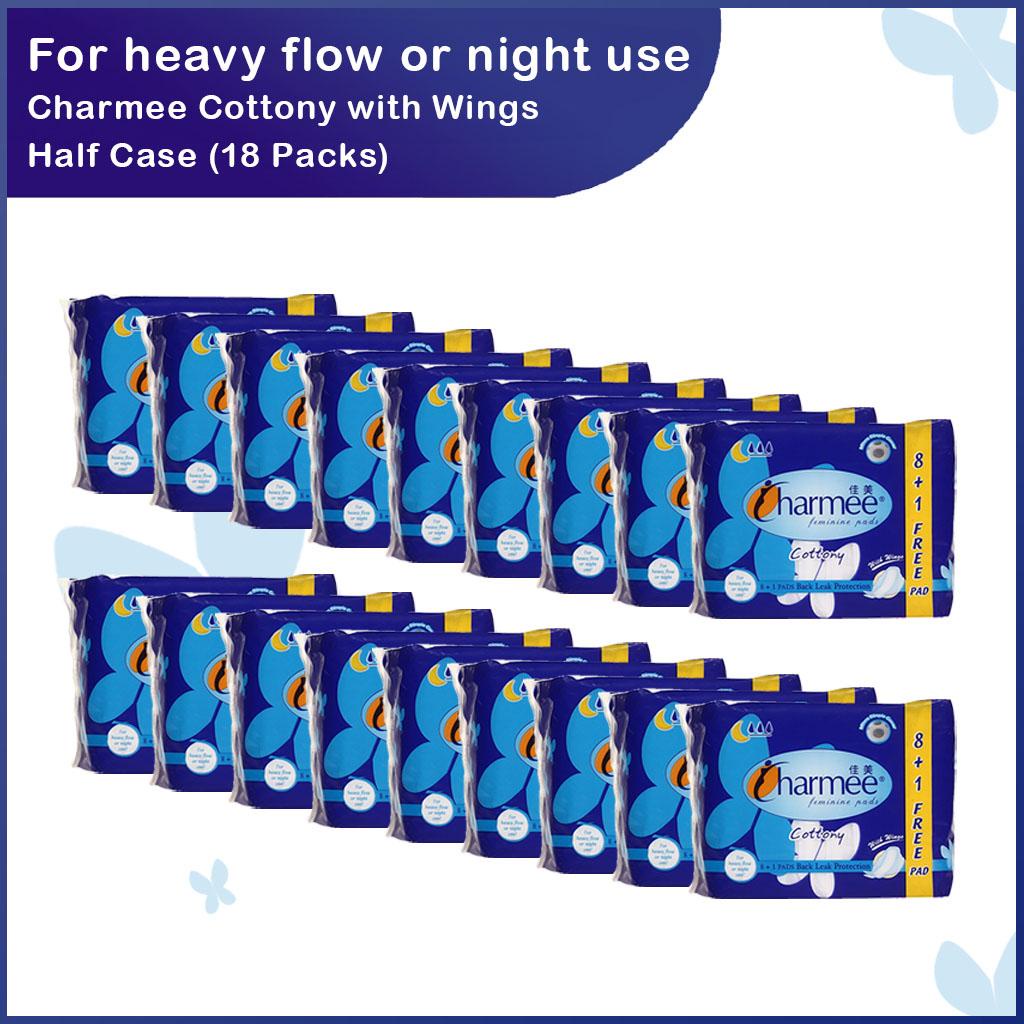 Charmee Sanitary Napkins Fem Pads Heavy Flow or Night Use 8's + 1 x 18 ...