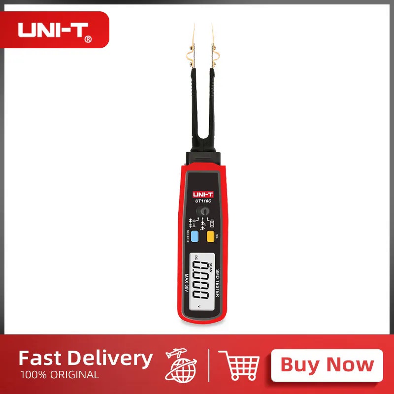 UNI-T UT116A UT116C SMD Multimeter Auto Range Resistance Capacitance ...