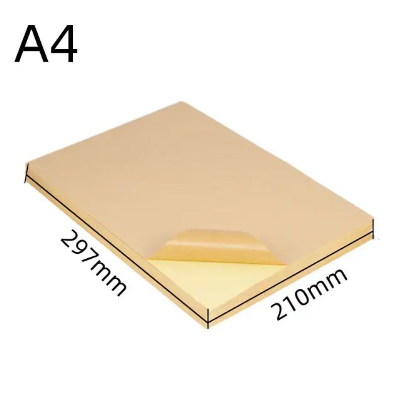 A4 KRAFT PAPER STICKER LIGHT BROWN | Shopee Philippines
