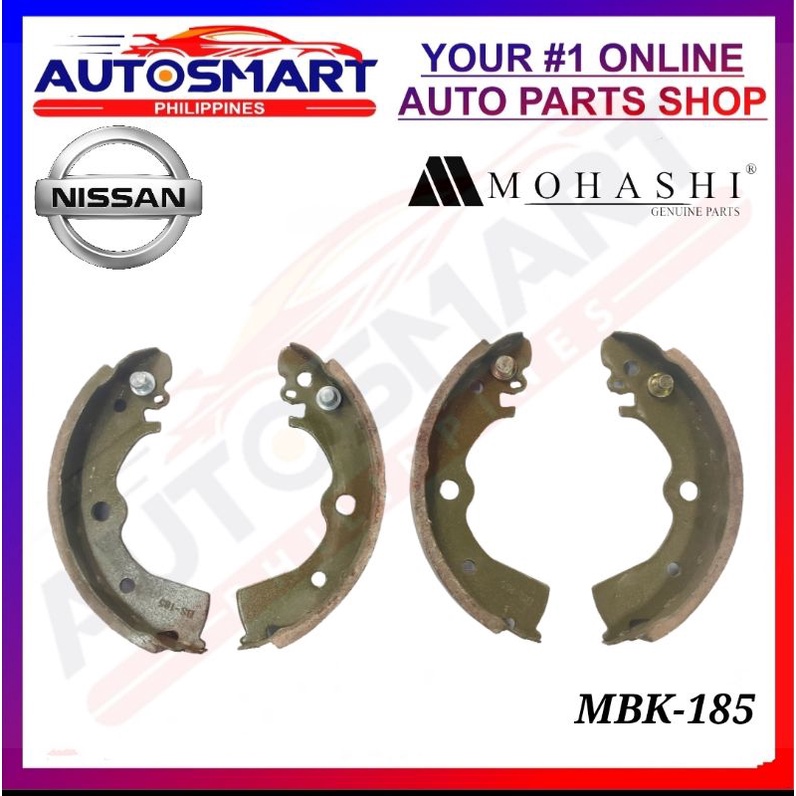NISSAN B13/B14 rear brake shoe MOHASHI brand (MBK-185) | Shopee Philippines