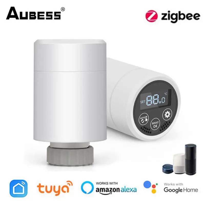 ZigBee 3.0 TRV Thermostat Tuya Radiator Actuator Valve Smart Programmable Temperature Controller ...
