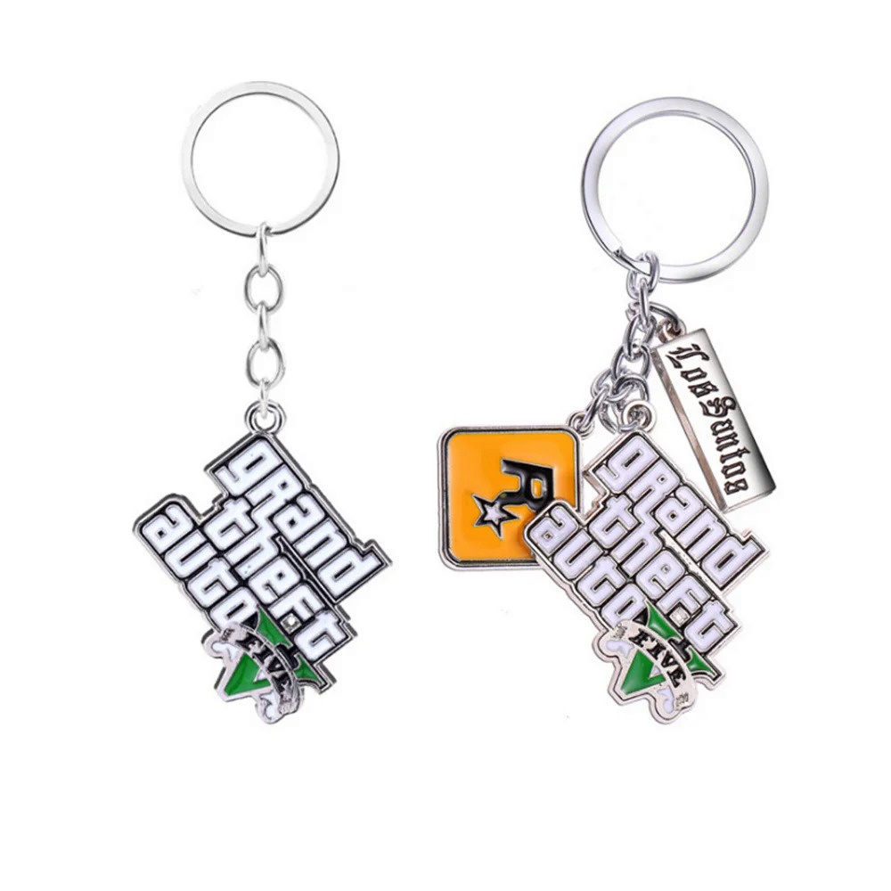 Muti-Pendant Key Holder PS4 Xbox PC Keyfob Game GTA V Grand Theft Auto ...