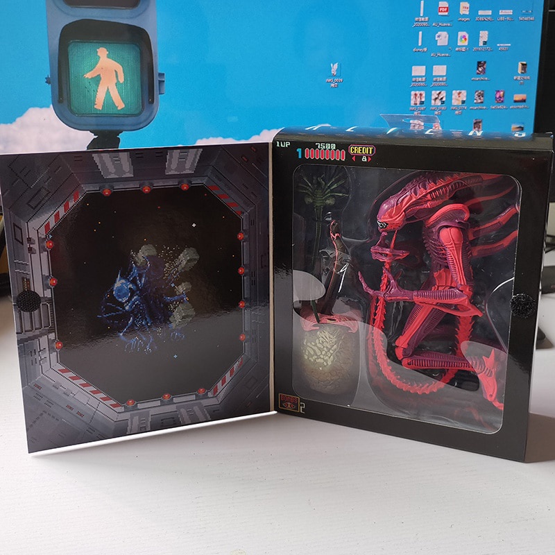 NECA Aliens Xenomorph Pink Warrior Arcade Game 7" Action Figure ...