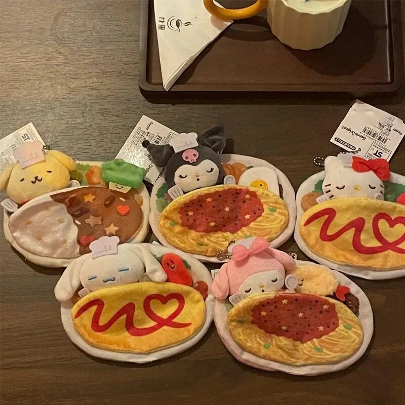 Kawaii Sanrio Hello Kitty Creative Kuromi Cinnamoroll Egg Bun Rice ...