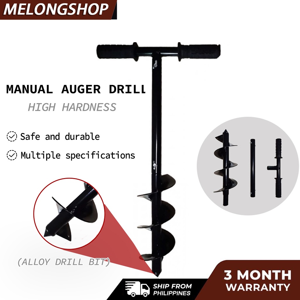 Manual Hand Drill Digger Earth Auger 60cm/85cm Post Hole Hand Drill Bit ...