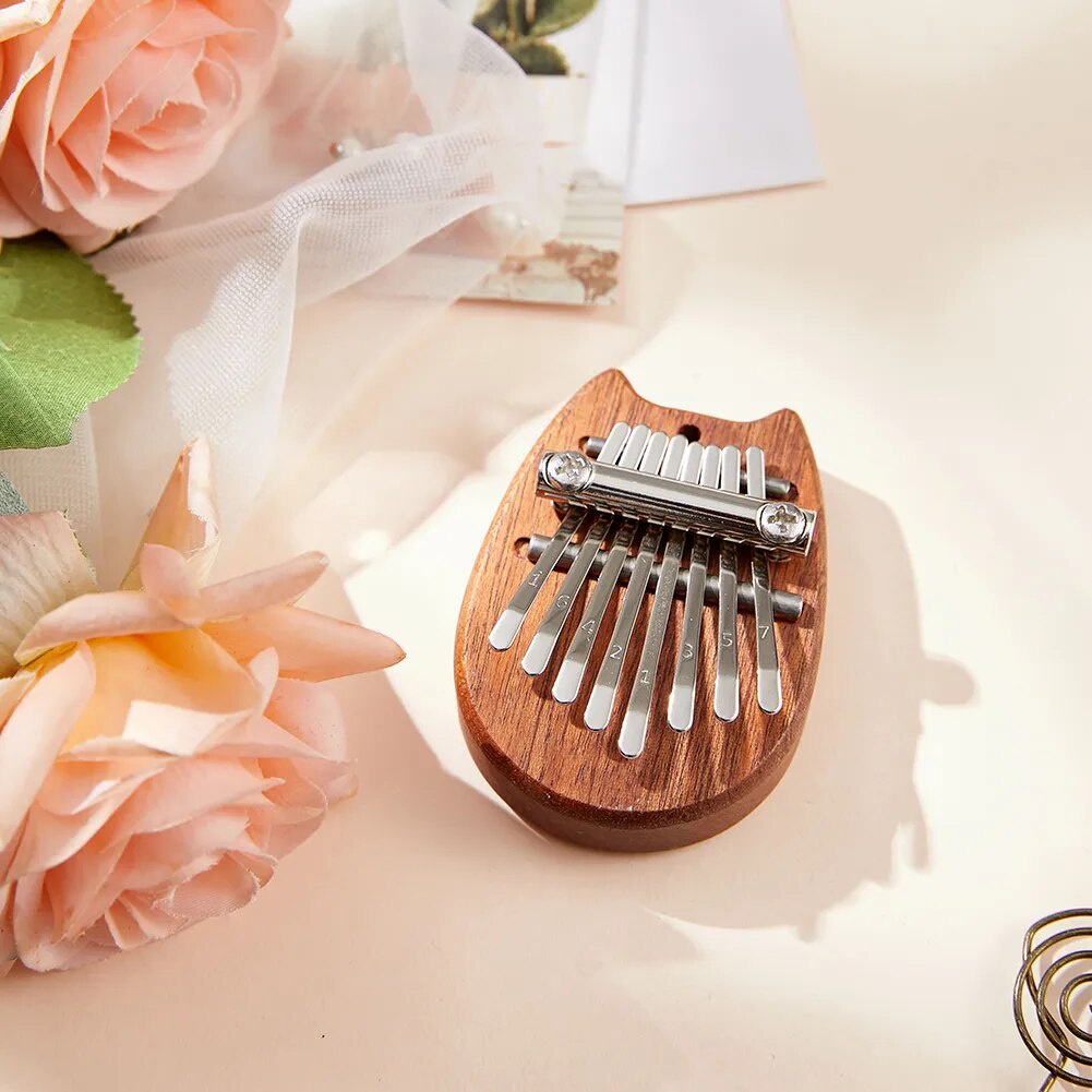 Portable Mini 8 Key Kalimba Thumb Piano Professional Mbira Sanza Finger ...