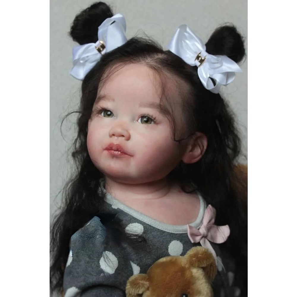 32Inch Huge Size Reborn Toddler Doll Kit Leonie Princess Girl Real Life ...